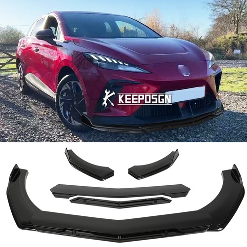 For MG MG4 EV Gloss Front Bumper Lip Splitter Spoiler Lower Chin Body ...