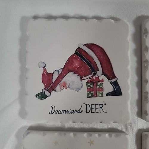 Christmas Santa Coaster Set of 4 Prima Design | eBay