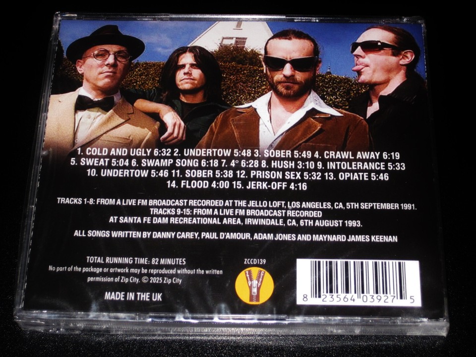 Tool Live At The Jello Loft - The 1991 Broadcast CD 2025 Zip City UK ...