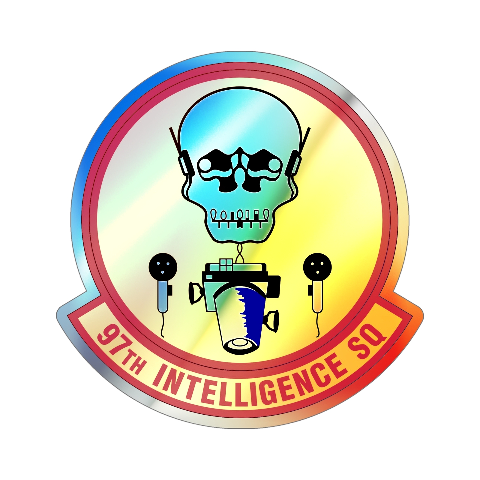 97th Intelligence Squadron (U.S. Air Force) Holographic STICKER | eBay UK