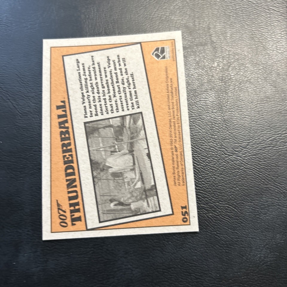 B20 James Bond 007 Archives 2014 Thunderball Rittenhouse #051 Fiona ...