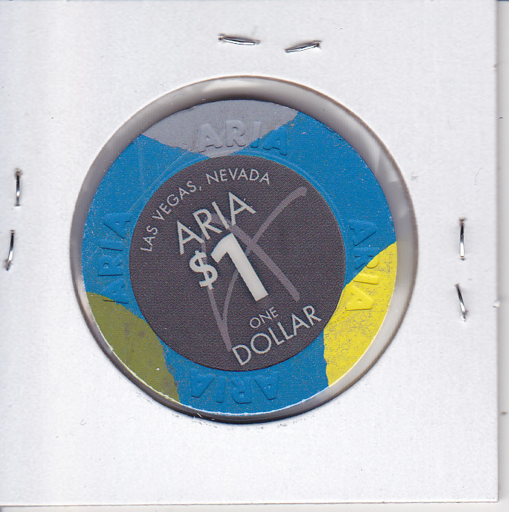 $1 CASINO CHIP - ARIA LAS VEGAS, NEVADA 2009 HOUSE MOLD GAMBLING GAMING ...