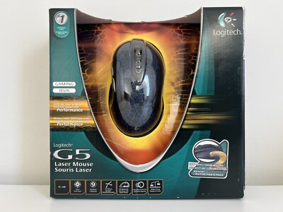 Logitech G5 USB Laser Gaming Mouse Adjustable Sensitivity Weight Tuning ...