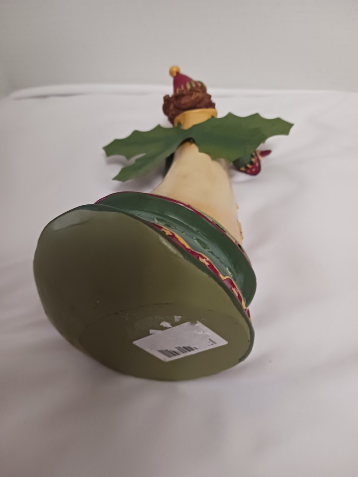 Christmas 9" Angel metal wings holding cardinal bird house EUC | eBay