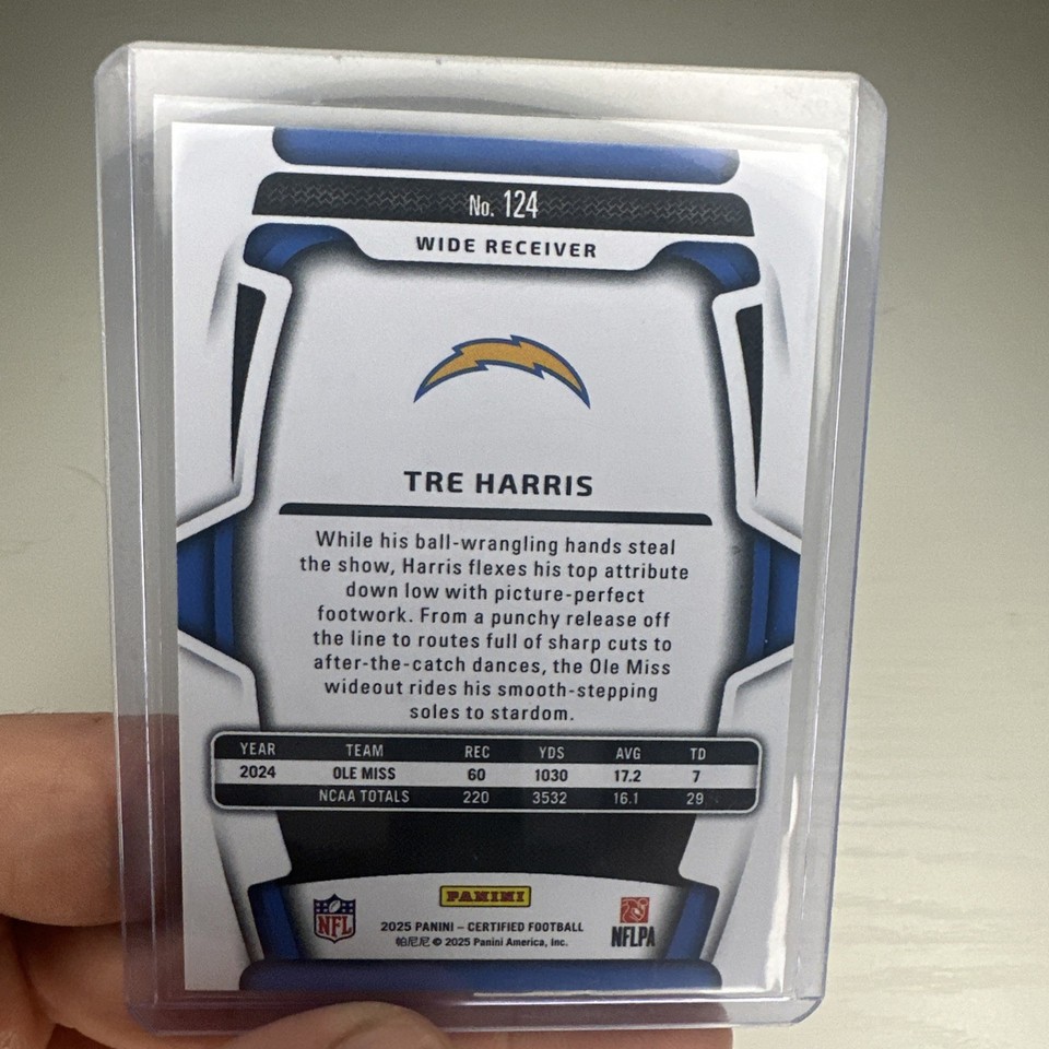 2025 Panini Certified - Rookies Tre Harris #124 Mirror Blue /50 (RC) | eBay