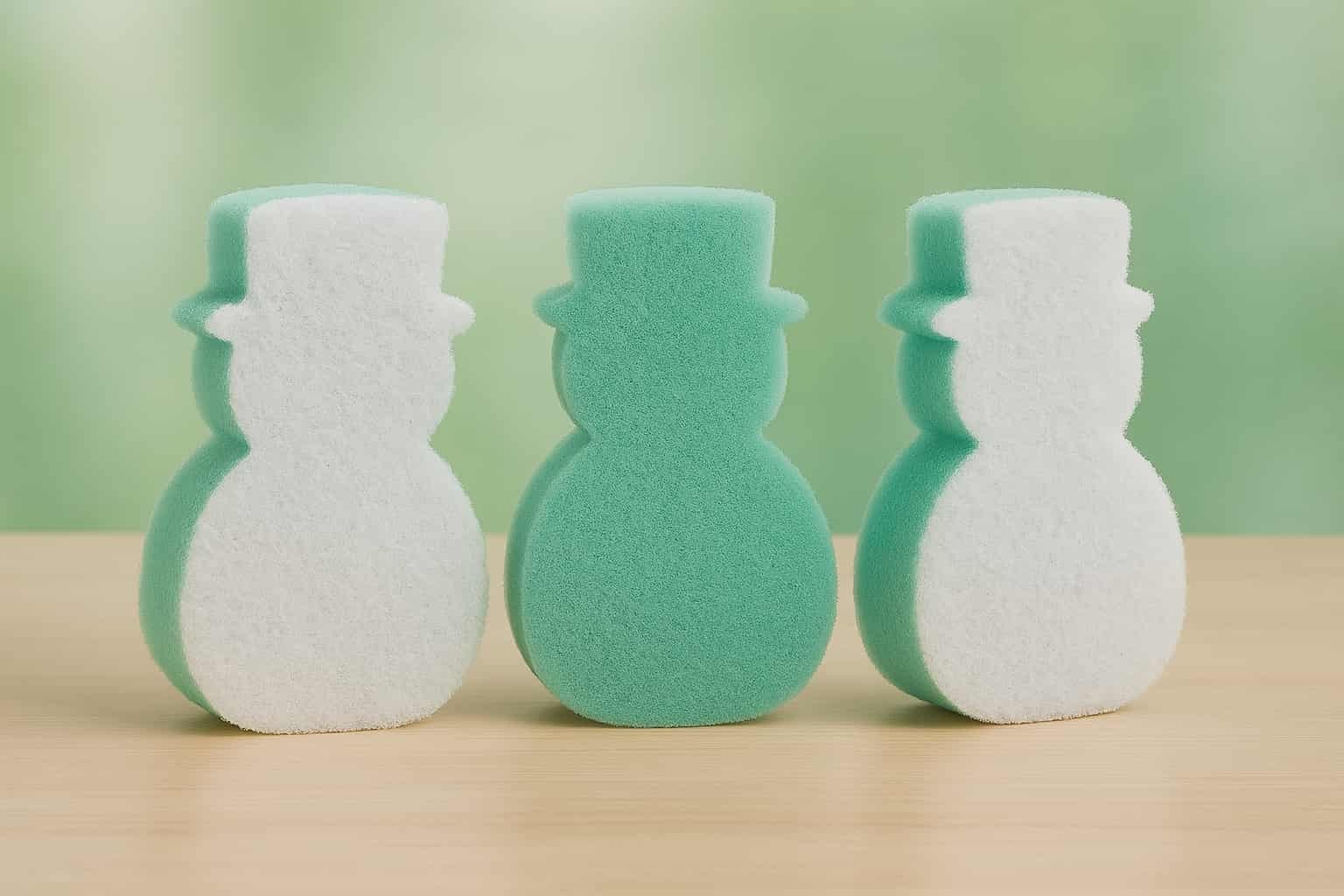 Pack of 3 Snowmen Scourers – Festive Non-Scratch Cleaning Sponges | eBay UK