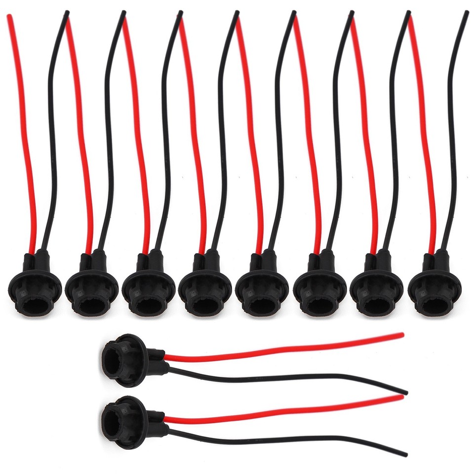 10pcs For T10 Auto Car Socket Connector Extension LED Wedge Light Base ...