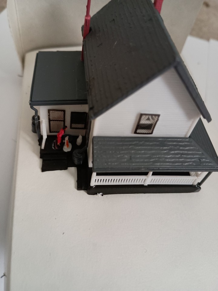 Bachmann N Scale Farm House Building White 45812 (T) AS PICTURED | eBay