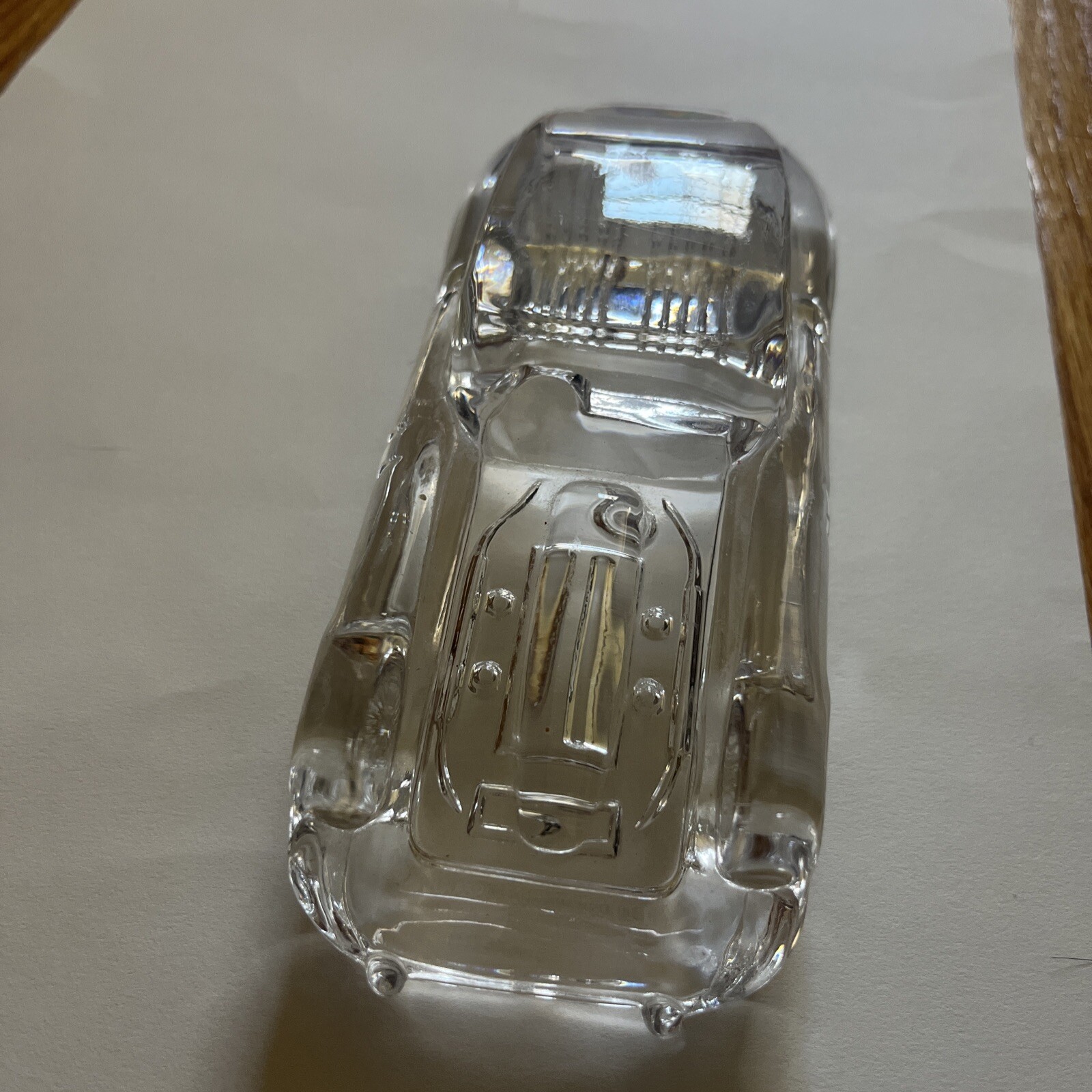 Jaguar Lead Crystal Glass Vintage Car Paperweight E-Type Desk Ornament ...