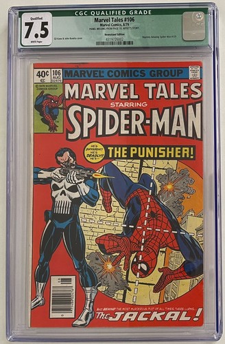 Marvel Tales #106 CGC 7.5! ASM #129 Reprint First Punisher! 8/79🔥🔑 | eBay