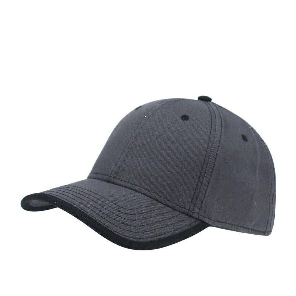 New Contrast Color Stitching Binding Trim Structured Cotton Baseball ...