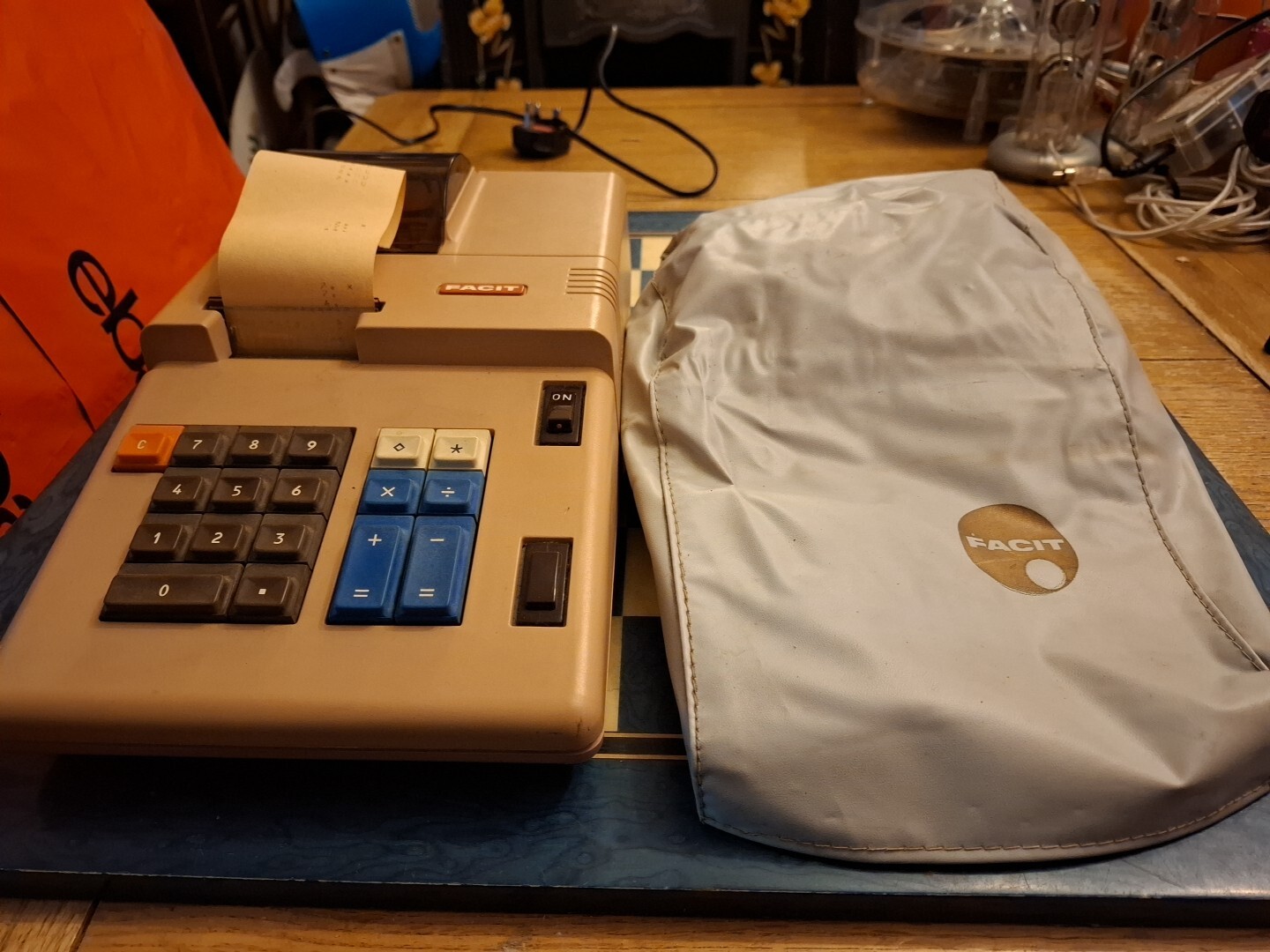 Vintage 1973 Swedish Facit 1145 Adding Machine Made in Sweden + Dust ...