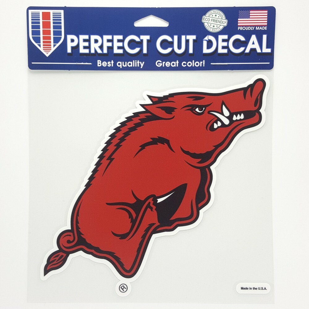 Arkansas Razorbacks 8x8 Die Cut Decal NCAA College Vinyl Auto Window ...