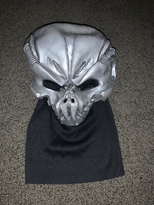 Vintage 2002 Halloween Mask Paper Magic Group Metal Face Robot Beast ...