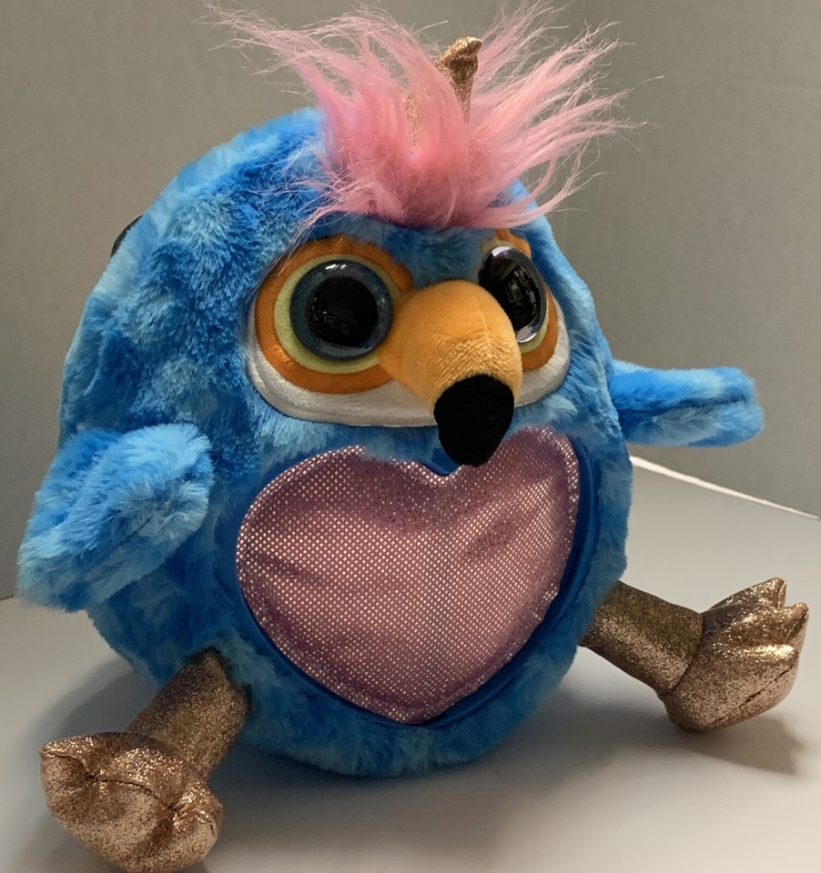 Rainbocorns Zuru Toucan Wild Heart Plush Blue With Wings 10” Stuffed ...
