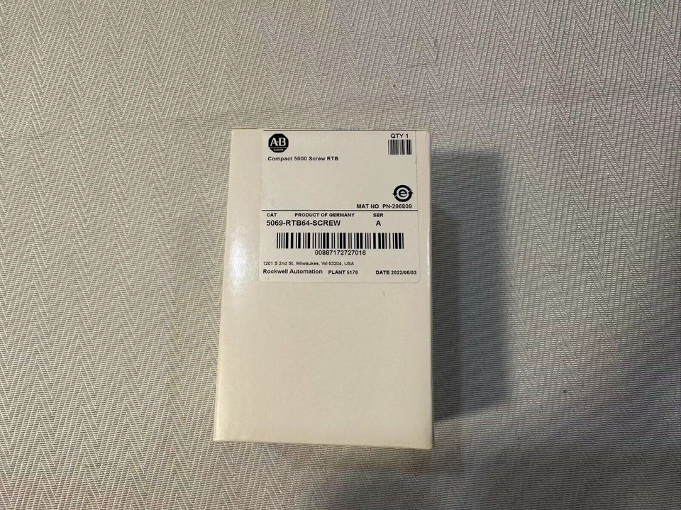 New 5069-RTB64-SCREW New Allen Bradley SER A Compact 5000 Screw RTB AB ...