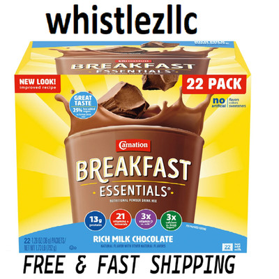 Carnation Instant Breakfast Powder Drink Mix, Rich Milk Chocolate, Box ...