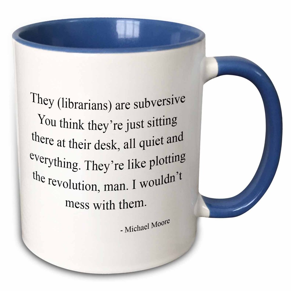 3dRose They librarians are subversive Mug | eBay