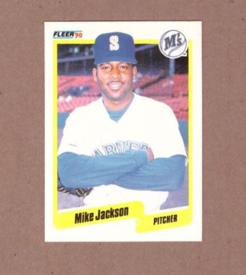 1990 fleer baseball card #517 Mike Jackson Mariners | eBay