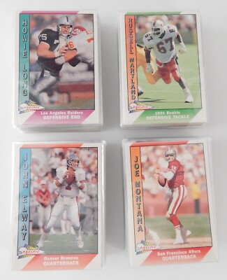 1990 Season Football Cards - ©1991 Pacific Trading Cards, Inc - Lot of ...
