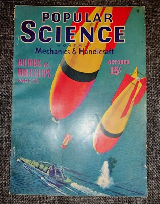 VTG Popular Science Magazine October 1940 Issue Bombs vs. Warships | eBay
