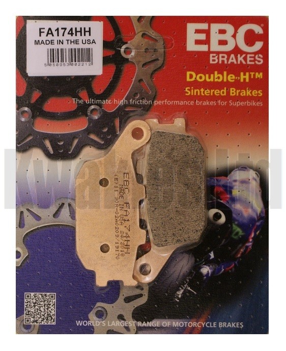 EBC Rear HH Brake Pads FA174HH for Honda XL700V VA8-VAA Transalp 2008 ...