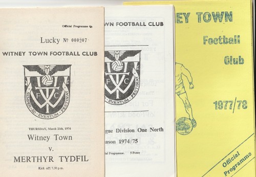 Witney Town FC Home Programmes 1970s | eBay