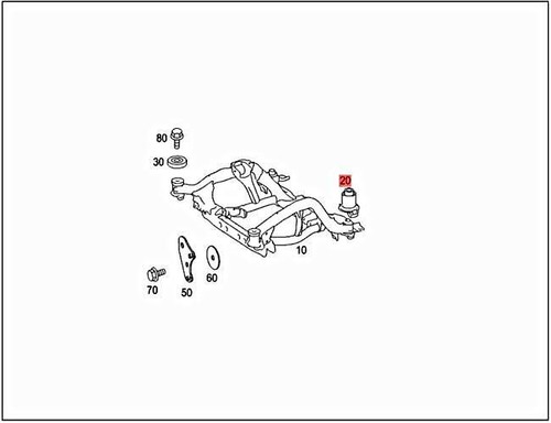 Genuine MERCEDES C292 W164 W166 X164 X166 Ssp. Subframe carrier ...