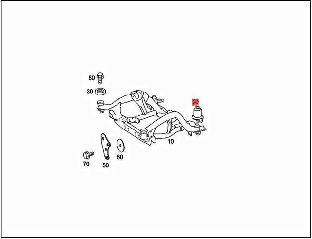 Genuine Mercedes-Benz Rear Mount 1663310142 OEM for sale online | eBay
