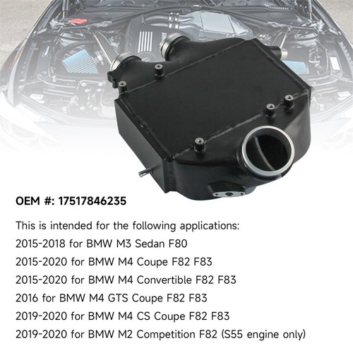 Top Mount Dual Pass Charge Air Cooler Intercooler For BMW M3 M4 (F80 ...