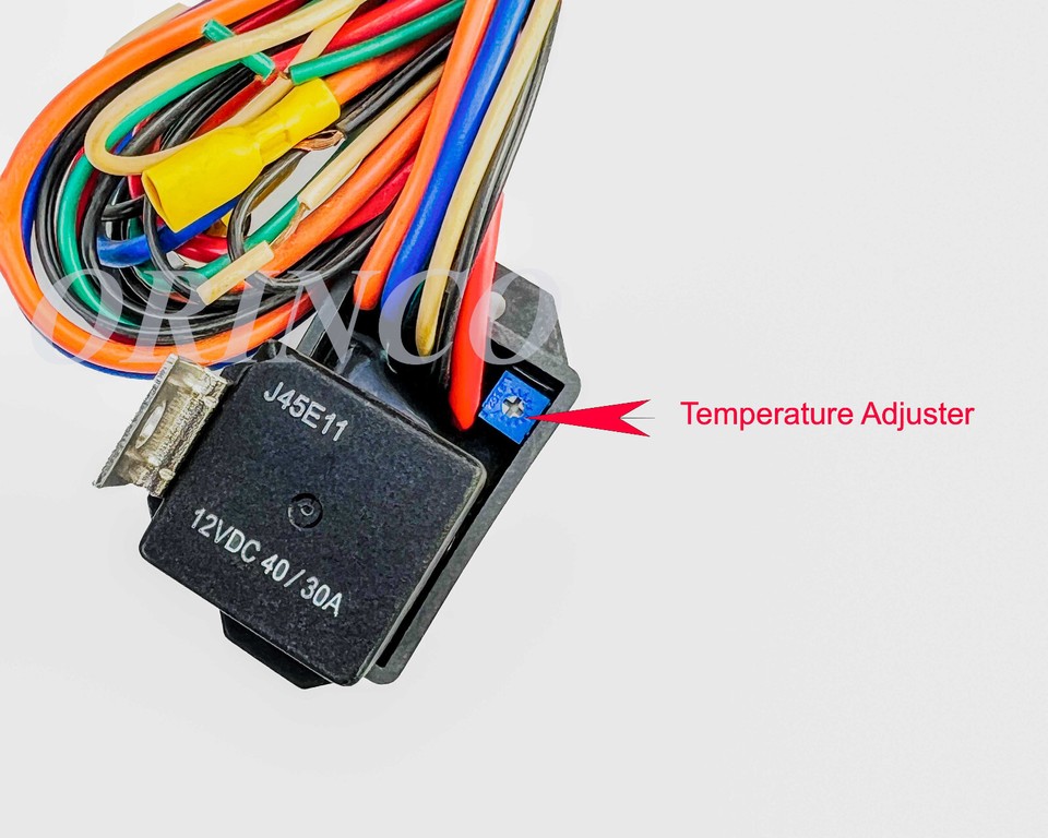 NEW Electrical Fan Control with Relay - Thermostatic Adjustable Push-In ...