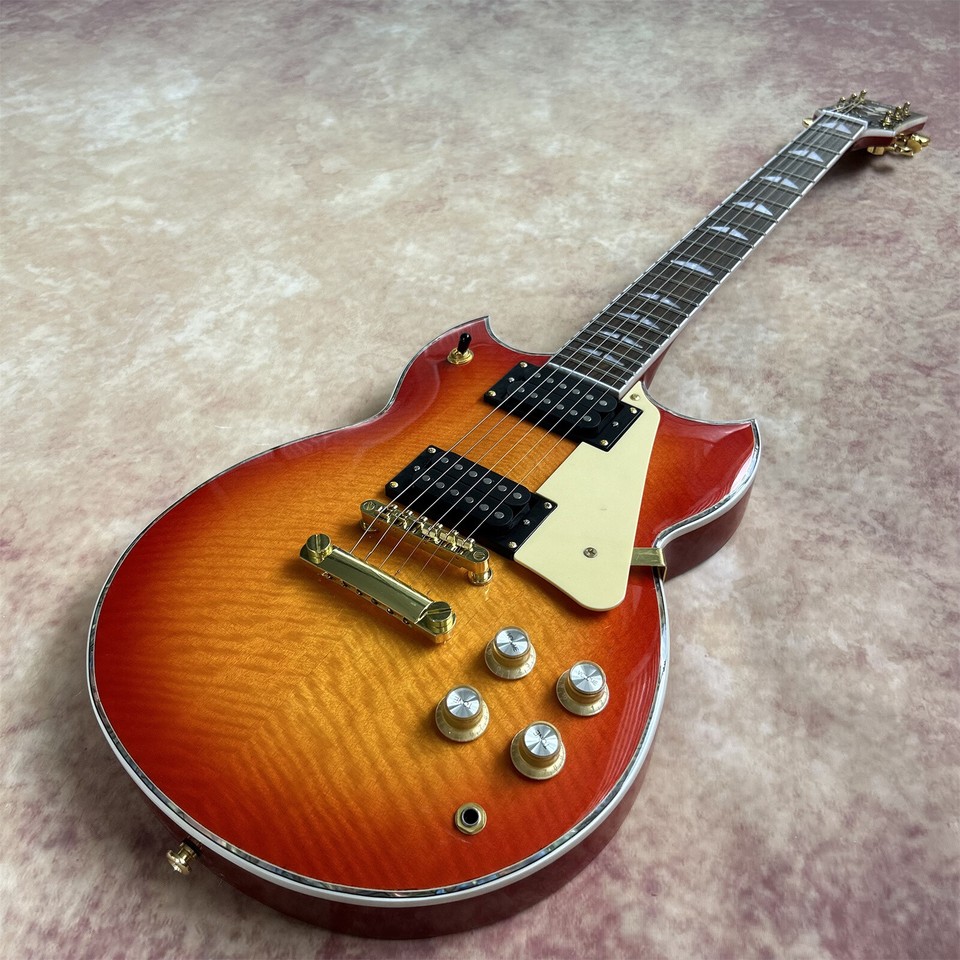 Factory Outlet SG Red Yamaha Flame Maple Top Electric Guitar Mahogany ...