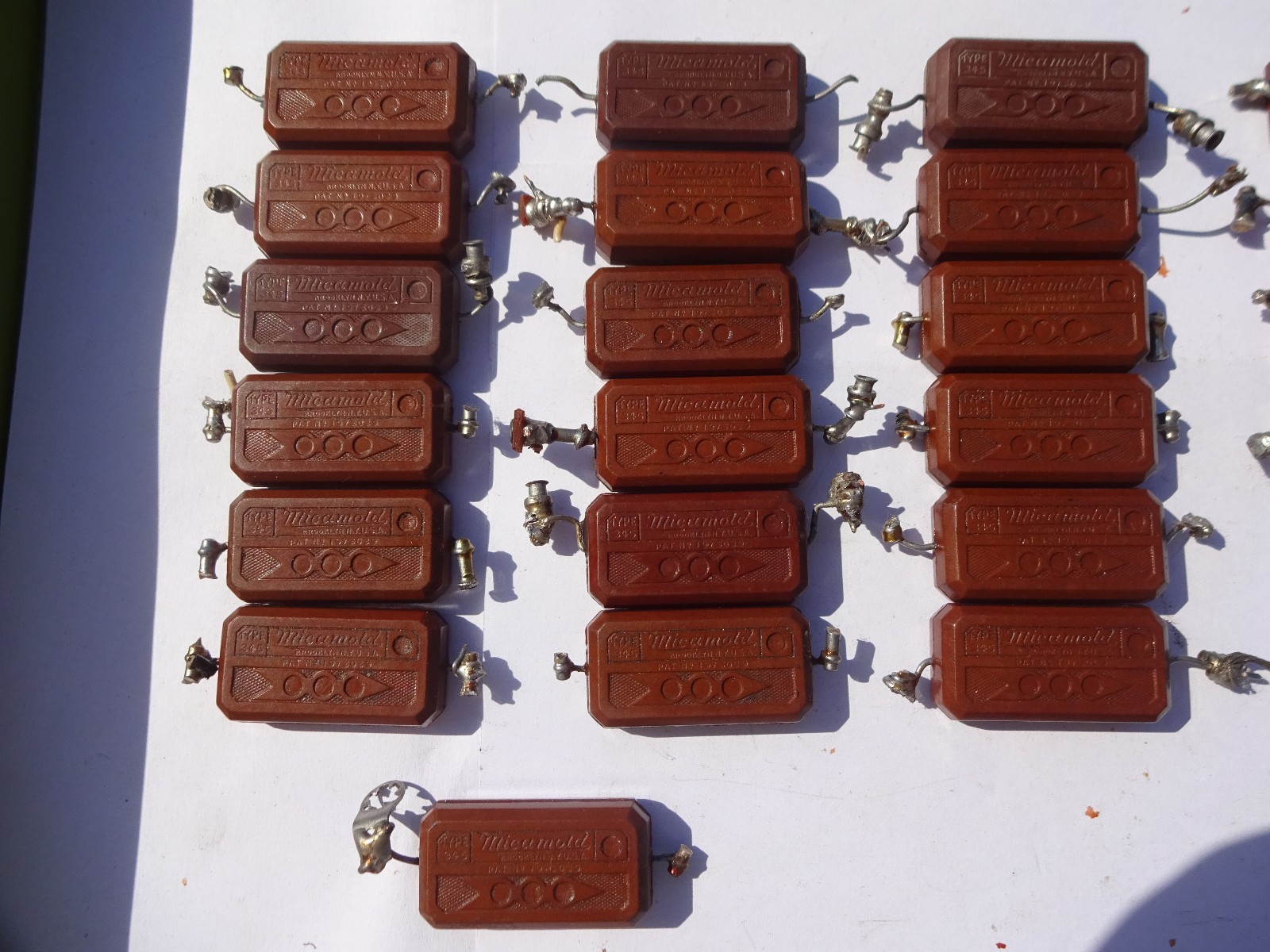 Lot of Various Micamold Capacitors | eBay