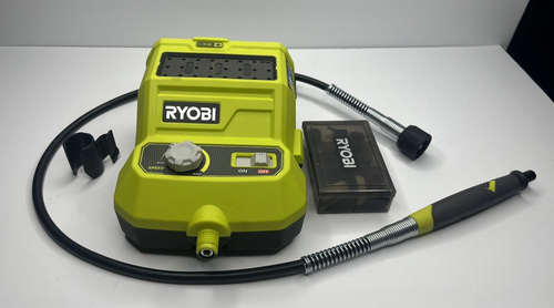 Ryobi One+ 18V Cordless Rotary Tool 1/8" Keyless Chuck with Accessories ...