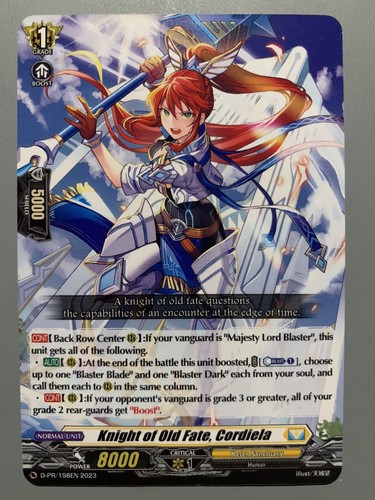 CARDFIGHT VANGUARD KNIGHT OF OLD FATE CORDIELA (KETER SANCTUARY) D-PR ...