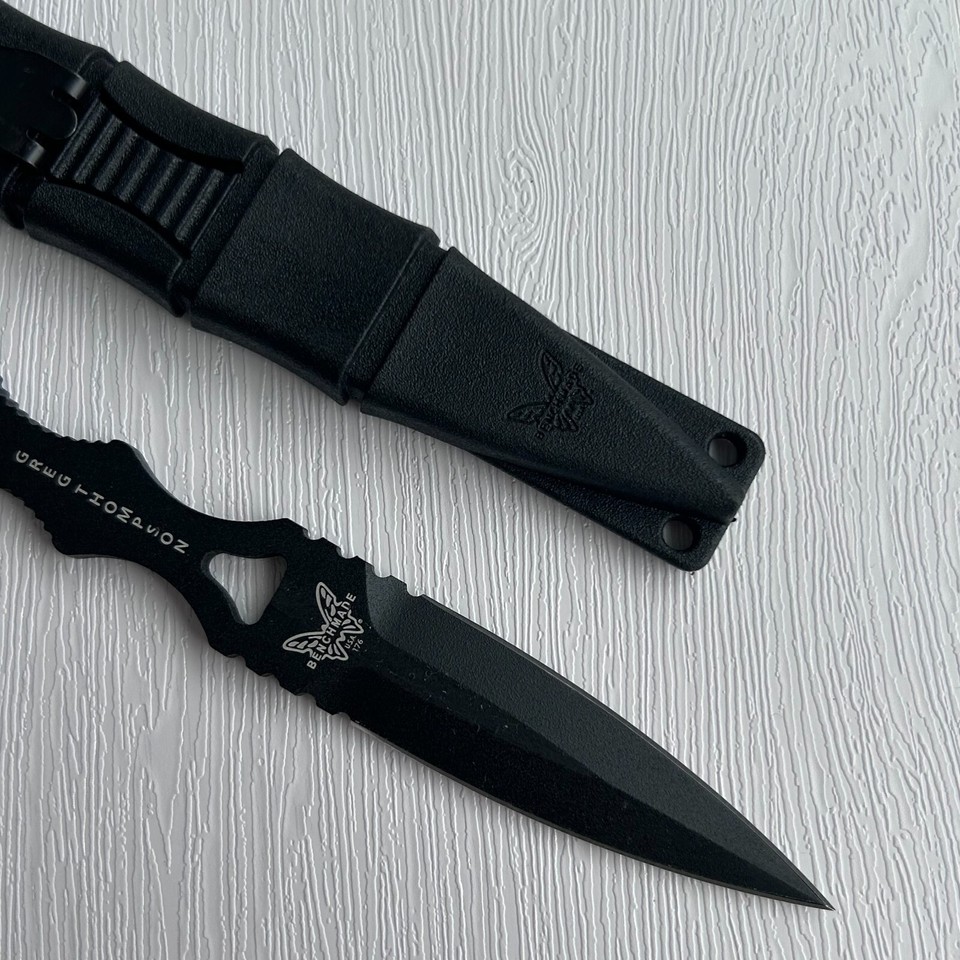 Benchmade SOCP Dagger 176BK Fixed Blade Knife, Coated Finish, Black ...