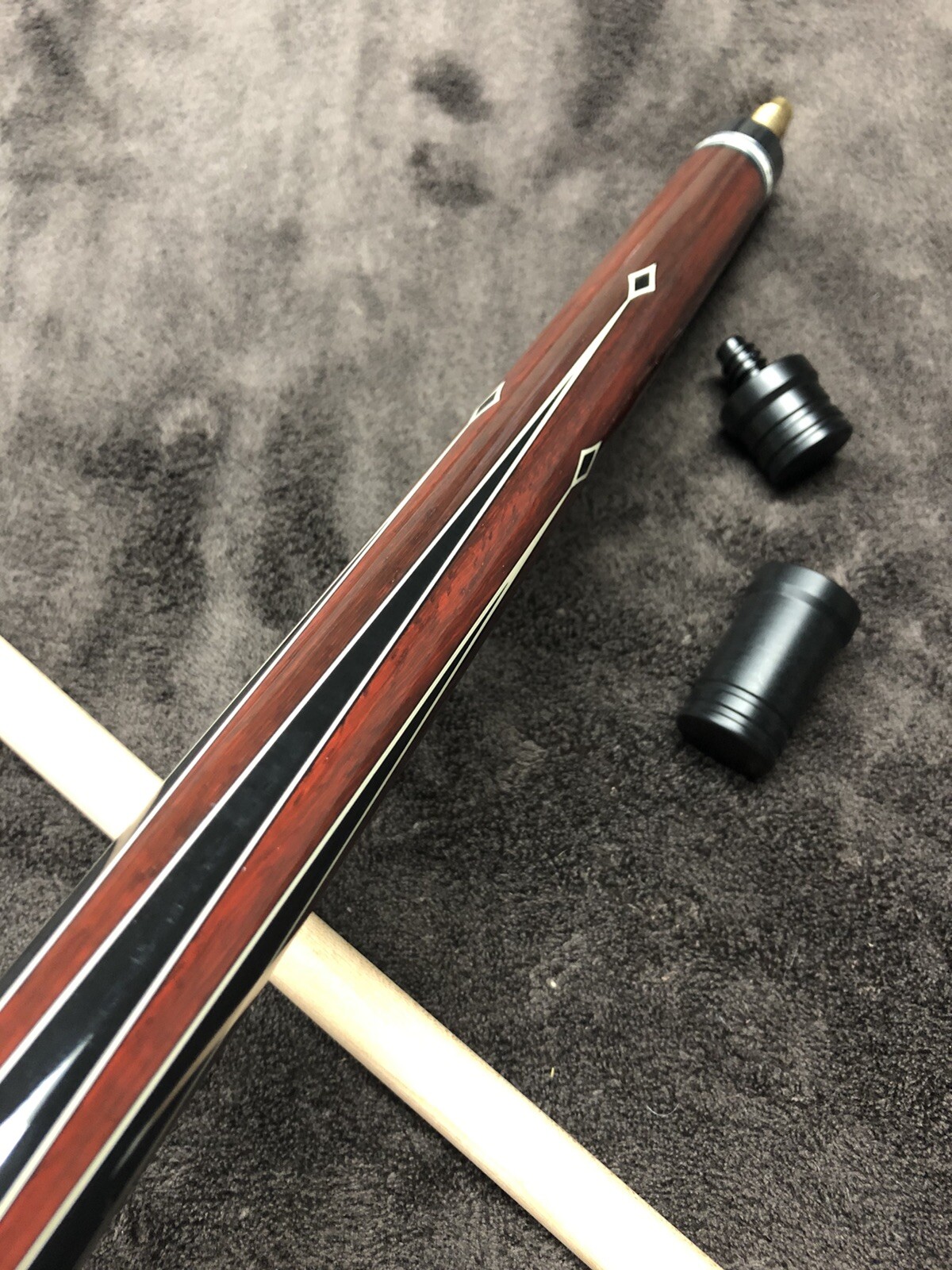 Rhino BloodWood Playing Pool Cue W/ 6 Points & Fancy Ringwork Joint ...