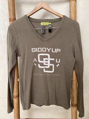 Giddy Up Girl Long Sleeve Top XL | eBay Australia