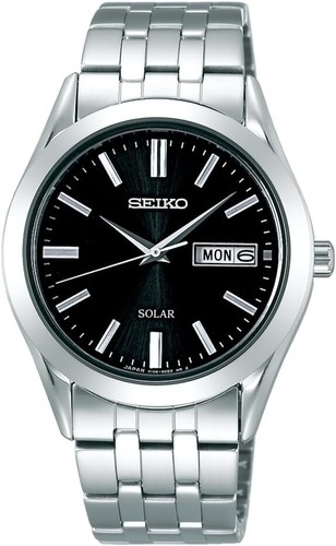 Seiko SBPX083 Solar Men's Watch SEIKO Selection Spirit Black Dial From ...