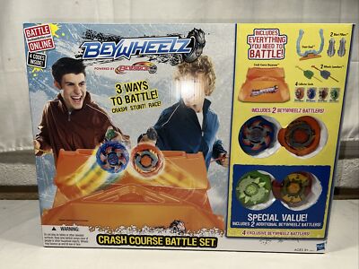 BEYWHEELZ CRASH COURSE BATTLE SET OF 4 BEYBLADE HASBRO 2012 NEW SEALED ...