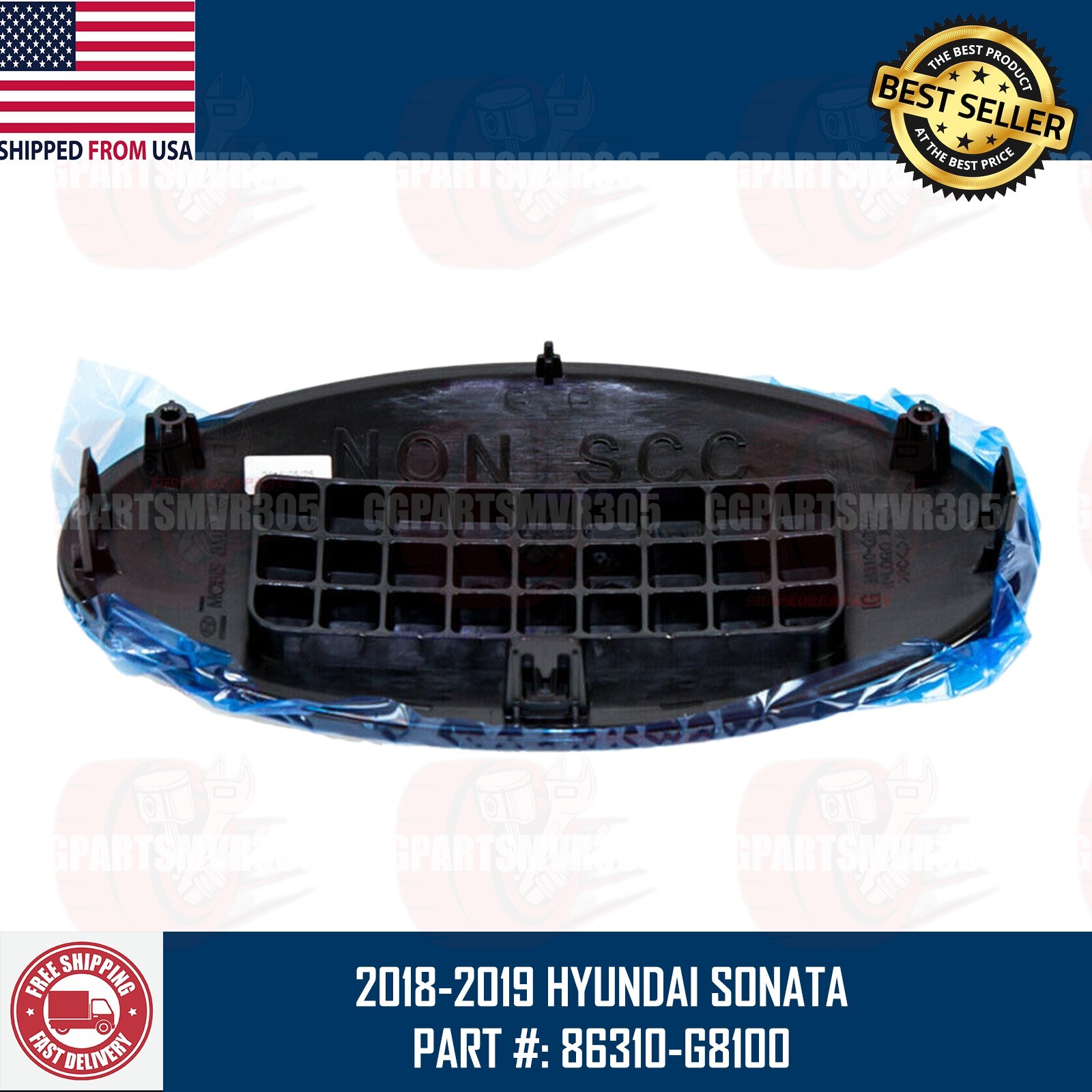 OEM 86310 G8100 Front Grille Logo Emblem Badge for Hyundai Sonata 2018 ...