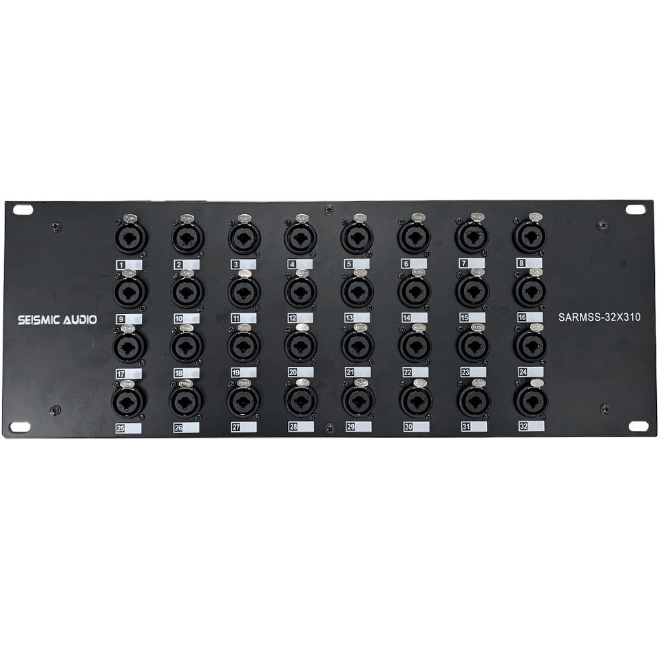 32 Channel XLR TRS Combo Splitter Snake Cable - 3' and 10' XLR trunks ...