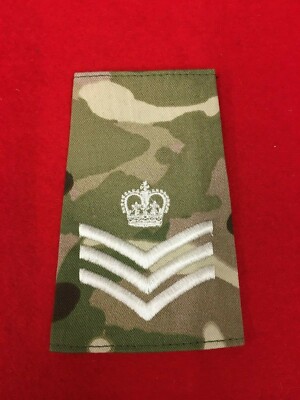 Ivory Thread S/SGT MTP Combat Rank Slide Staff Sergeant Multicam Rank ...