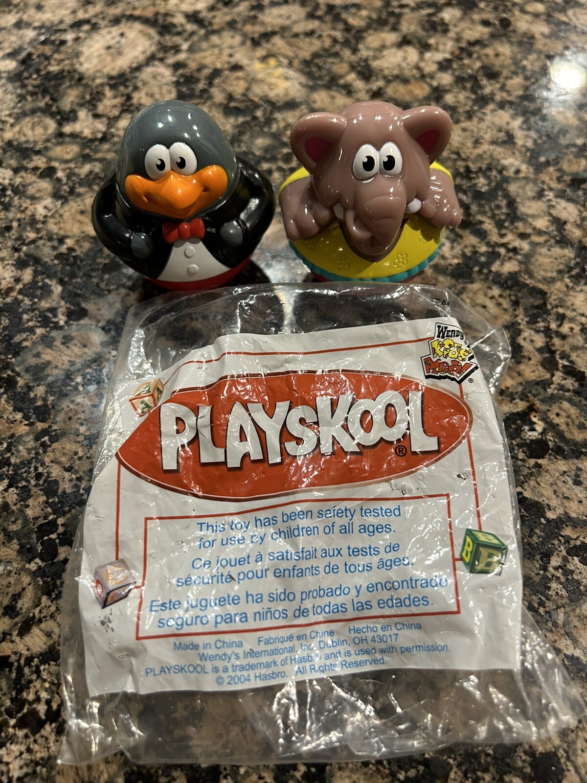 Hasbro Weeble Wobbles Lot 2 Wendy’s 2004! Penguin And Elephant NEW | eBay