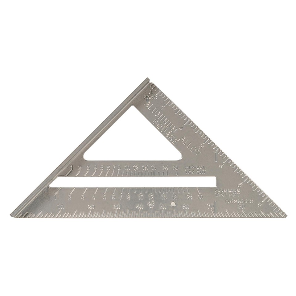 7" Aluminium Set Square Triangle, Roofing, Rafter & Carpentry Angle ...