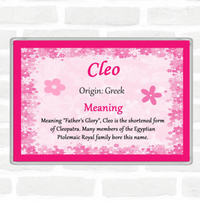Cleo Name Meaning Jumbo Fridge Magnet Pink | eBay UK