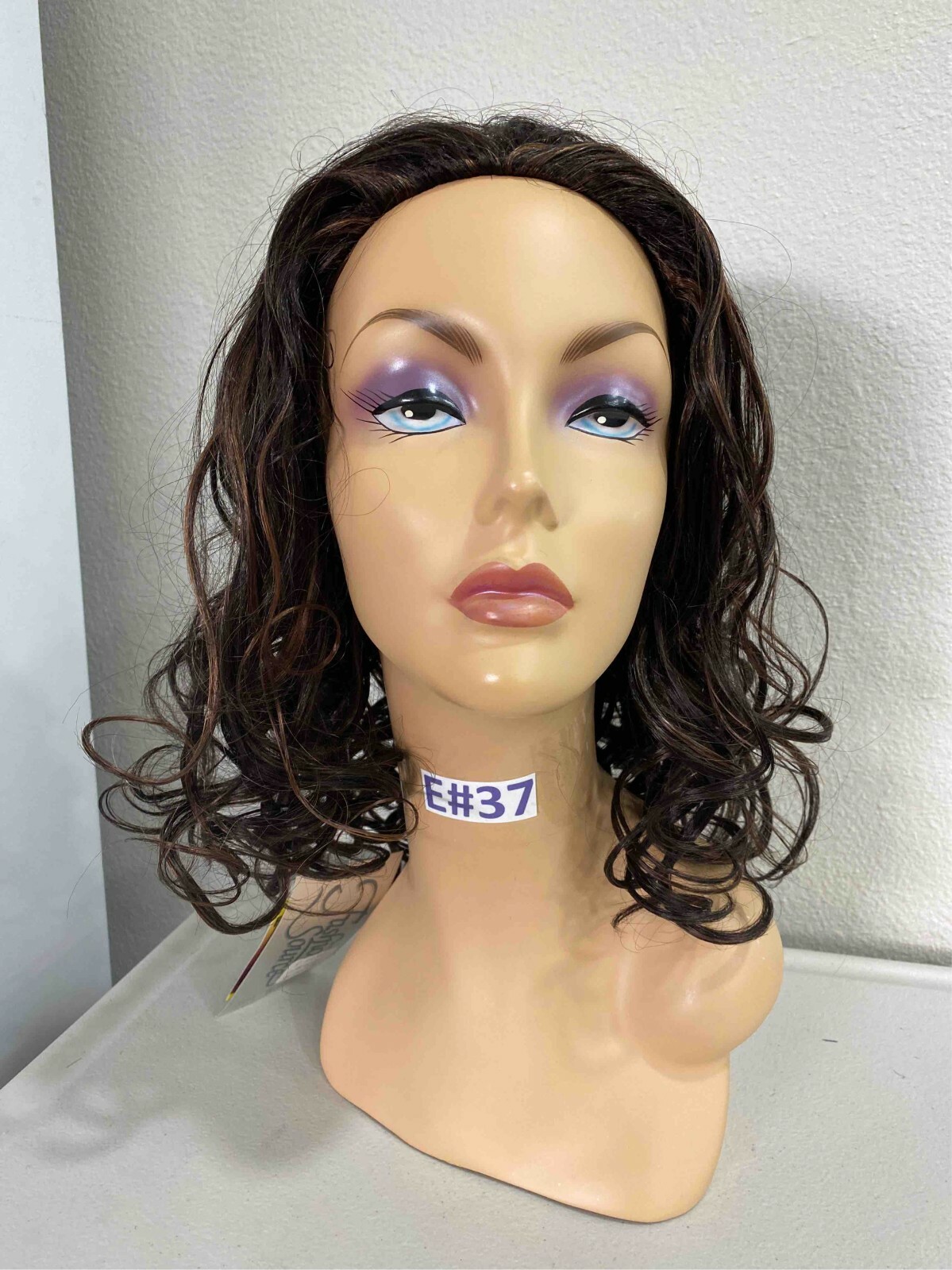Medium 3A Curly Layered Combs Synthetic Half Wig - R-6080 | eBay