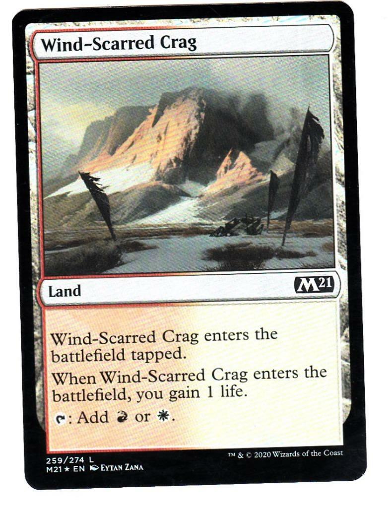 MTG: M21: Foil: Wind-Scarred Crag | eBay