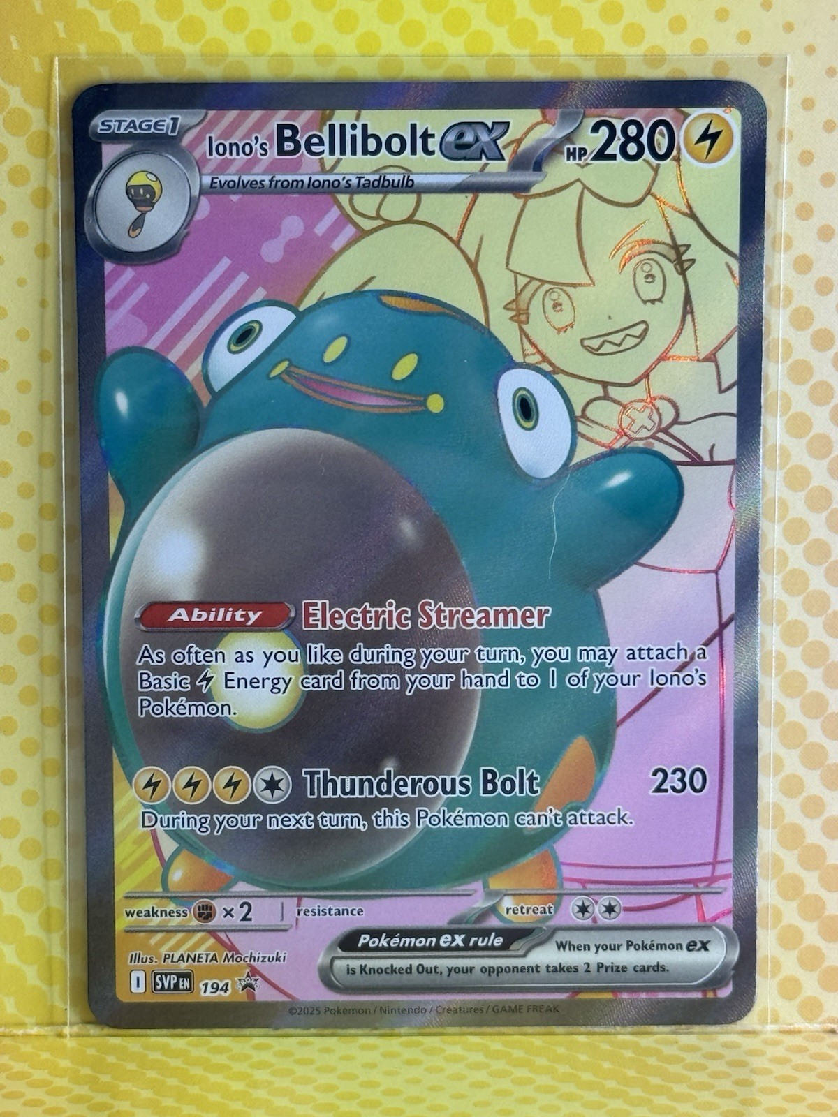 Iono's Bellibolt ex 194 Sv: Scarlet & Violet Promo Cards Holo for sale ...