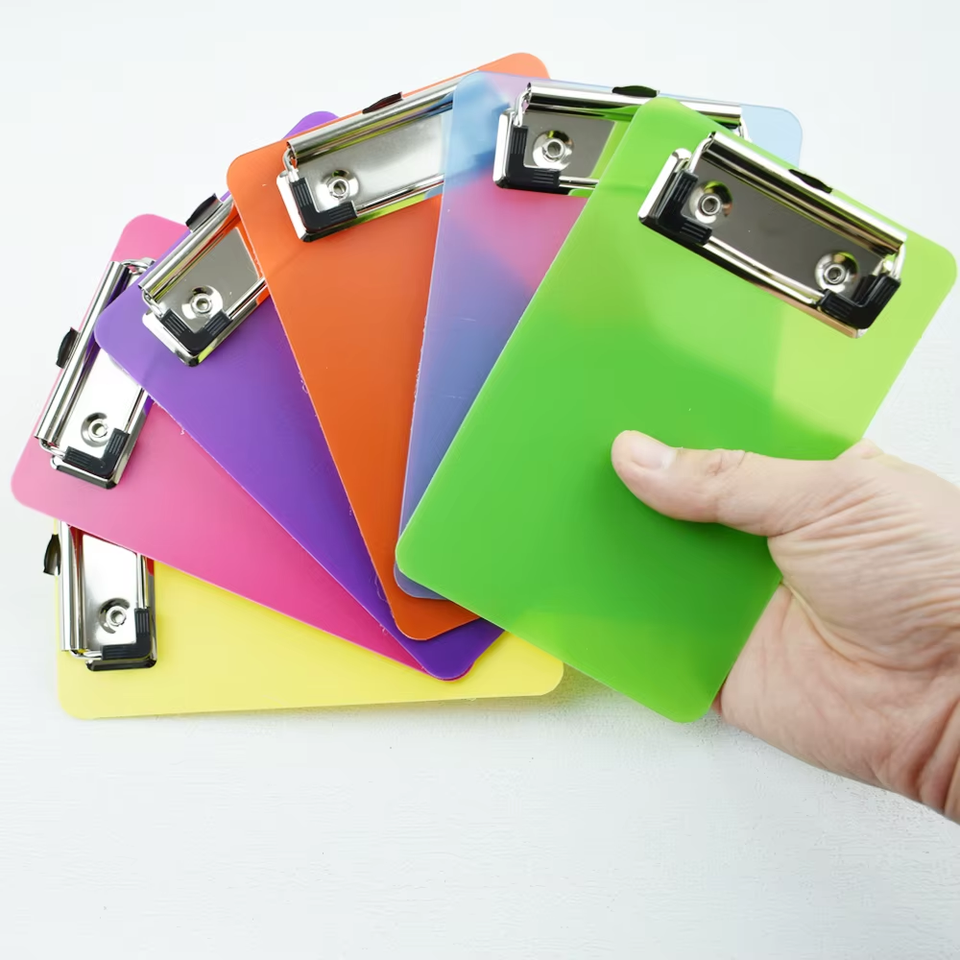 Portable Multi-Function Clipboard Organizer: Hangable Mini Plastic Note ...